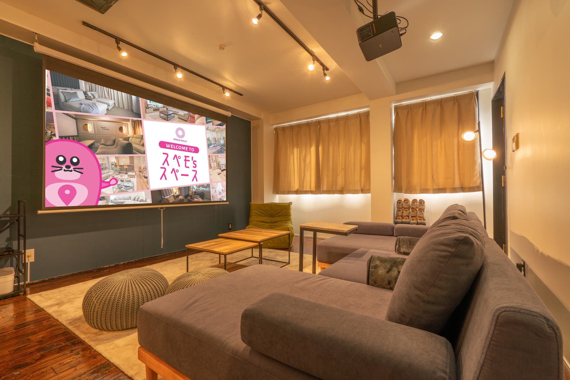 スペモ💫クリスマス🎄元町駅2分🚶学割🔔映画鑑賞🎥プロジェクター📽️パーティー🎊デート❤804_MOLE神戸三宮の写真1