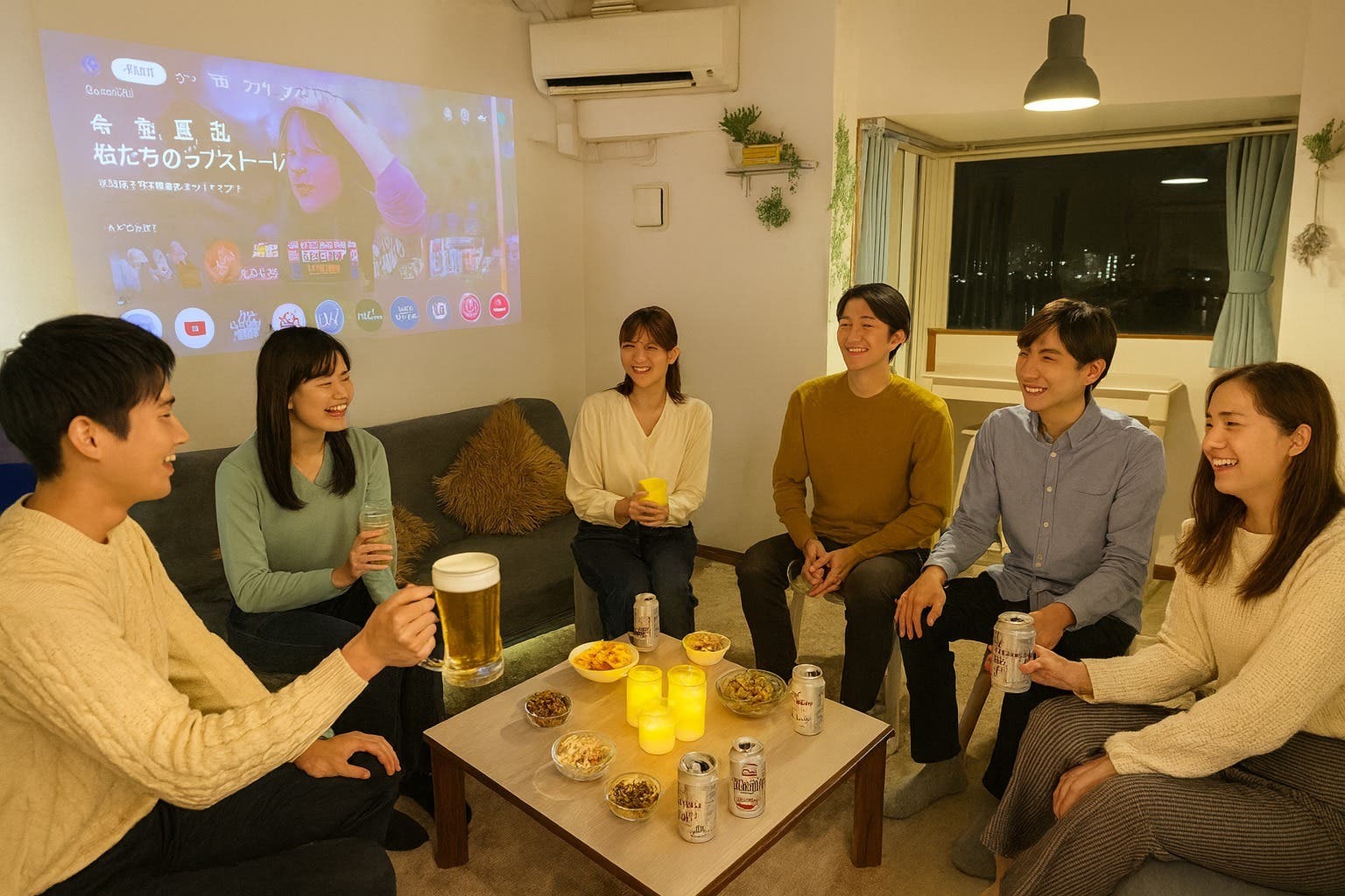 🔔クリスマスも直前割がお得🉐🥂十三駅徒歩5分｜大画面シアター🎥🍿ゲームパーティー🎮🥂🌃景色綺麗 [76]の写真2