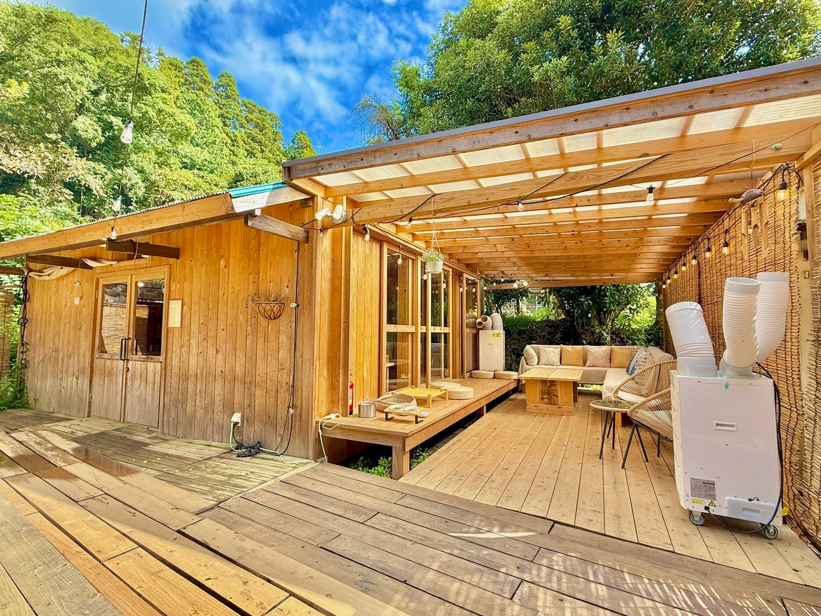 【室内、屋外スペースあり】自然に囲まれグランピングの中に、ねこちゃんと一緒のんびり過ごせられる空間。の写真9