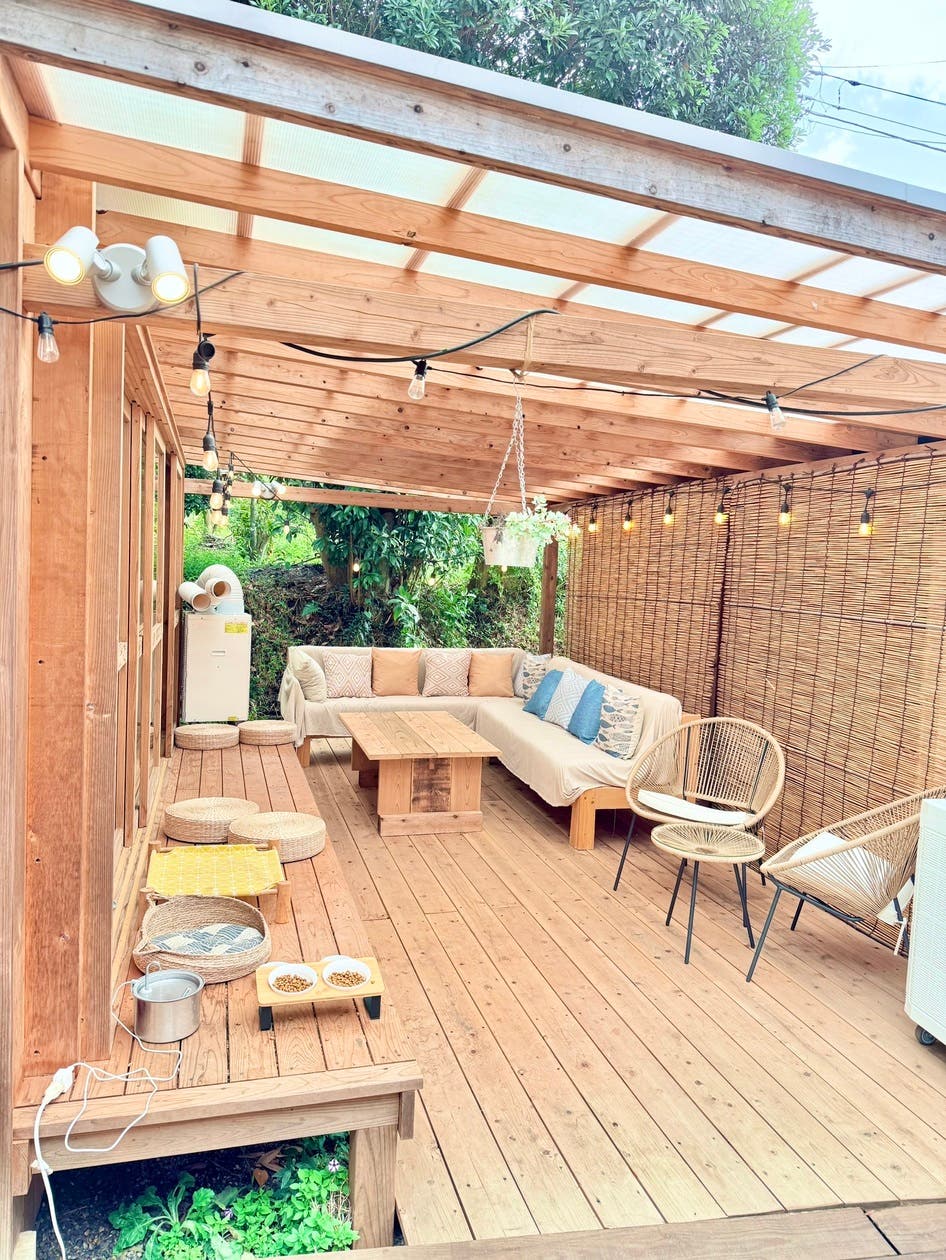 【室内、屋外スペースあり】自然に囲まれグランピングの中に、ねこちゃんと一緒のんびり過ごせられる空間。の写真16