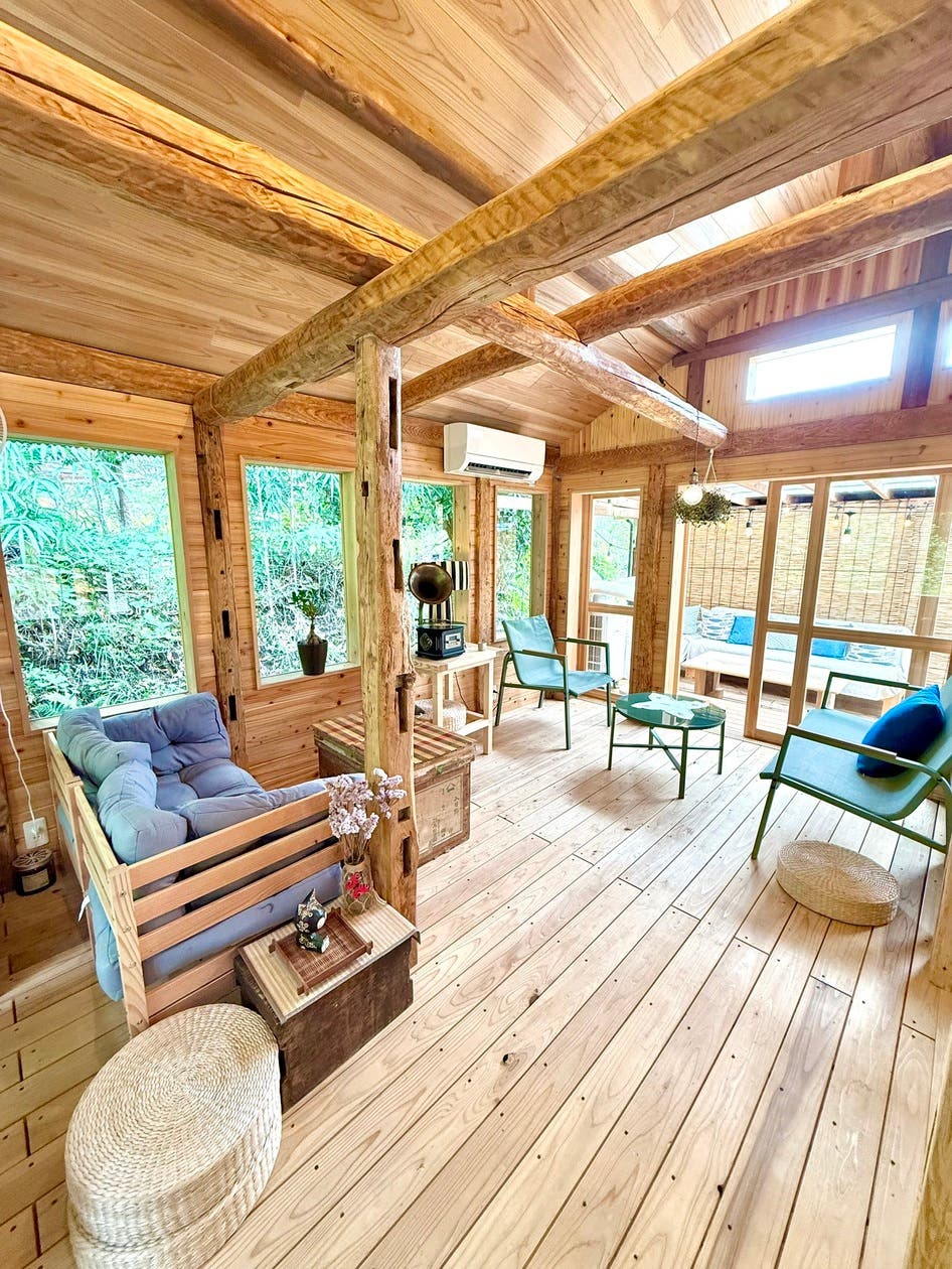 【室内、屋外スペースあり】自然に囲まれグランピングの中に、ねこちゃんと一緒のんびり過ごせられる空間。の写真13