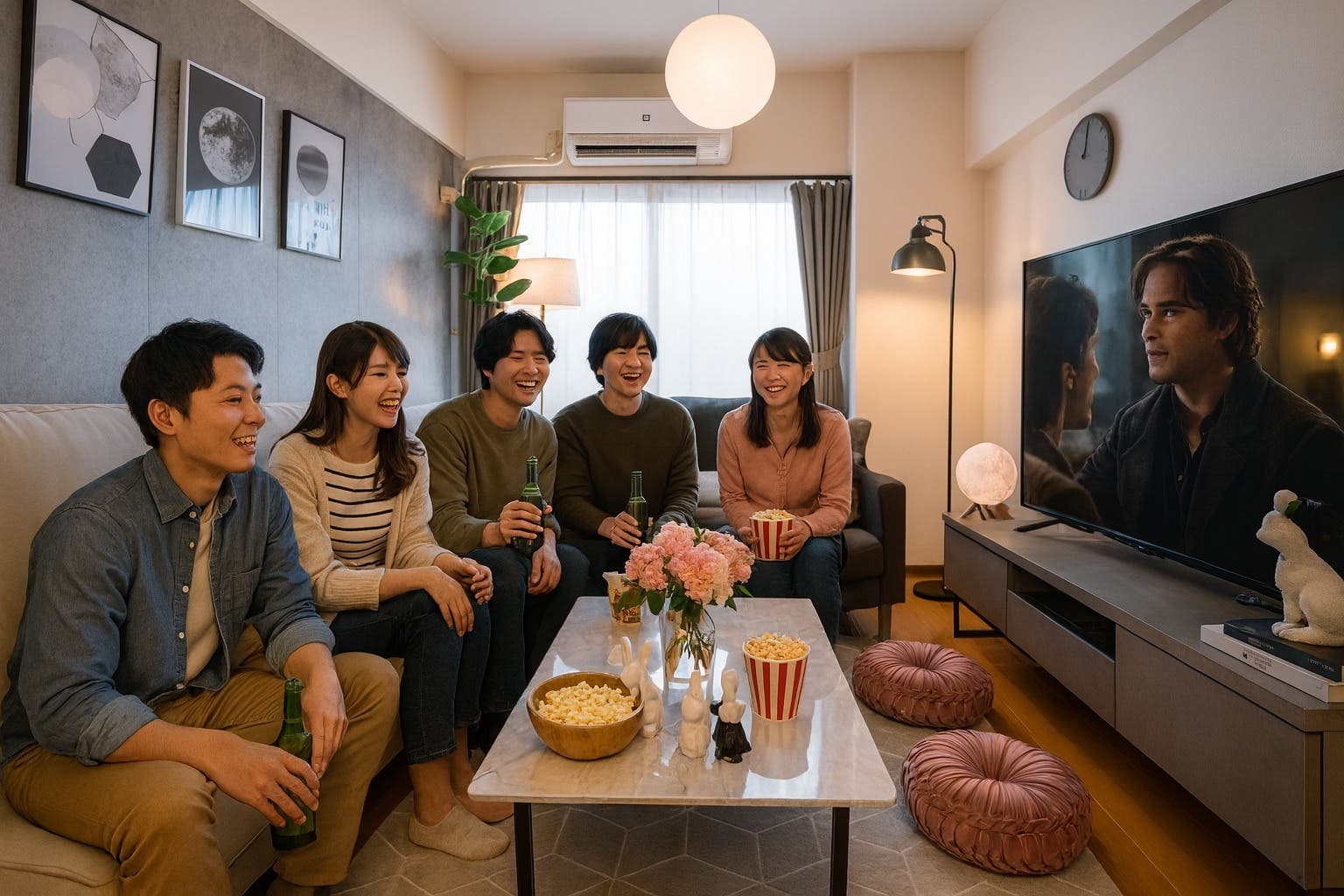 🎄クリスマス＆忘年会シーズン到来🎅🥂🌕大画面モニター📺✨飲食🉑 鑑賞会・勉強会🥂デート🤍貸切✨駅近[63]の写真2