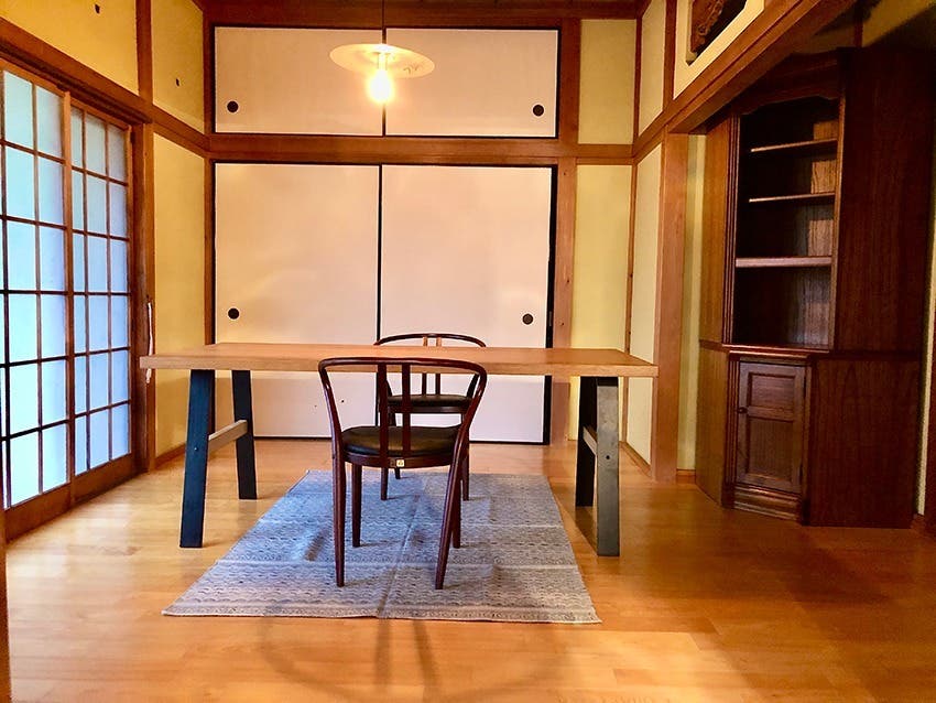 敷地250坪一棟貸し「伝統的入母屋造りの平屋古民家と現代的インテリアの融合」の写真6