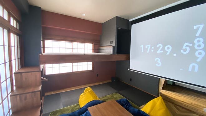 こたつで100incプロジェクターの秘密シネマルーム🎬映画デート・女子会の写真1