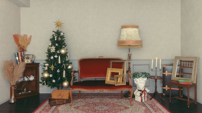 【新宿区】自然光差し込むアンティーク調スタジオ|駅徒歩4分|クリスマス装飾🎄多数|広告|アパレル|作品撮りなどの写真3