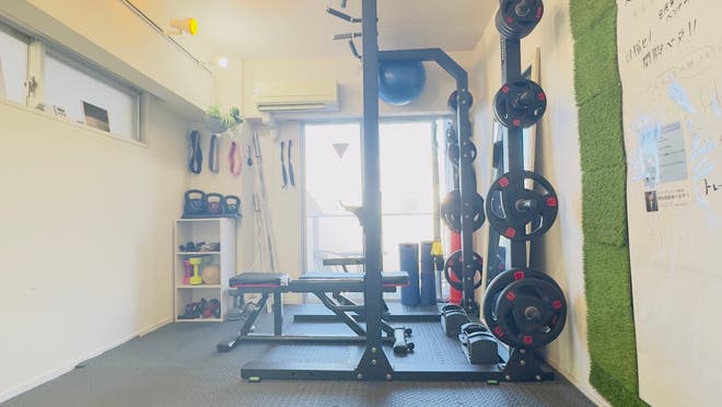 【完全貸切プライベートジム】神泉駅徒歩3分!初心者&女性歓迎/本格トレ器具完備の写真4