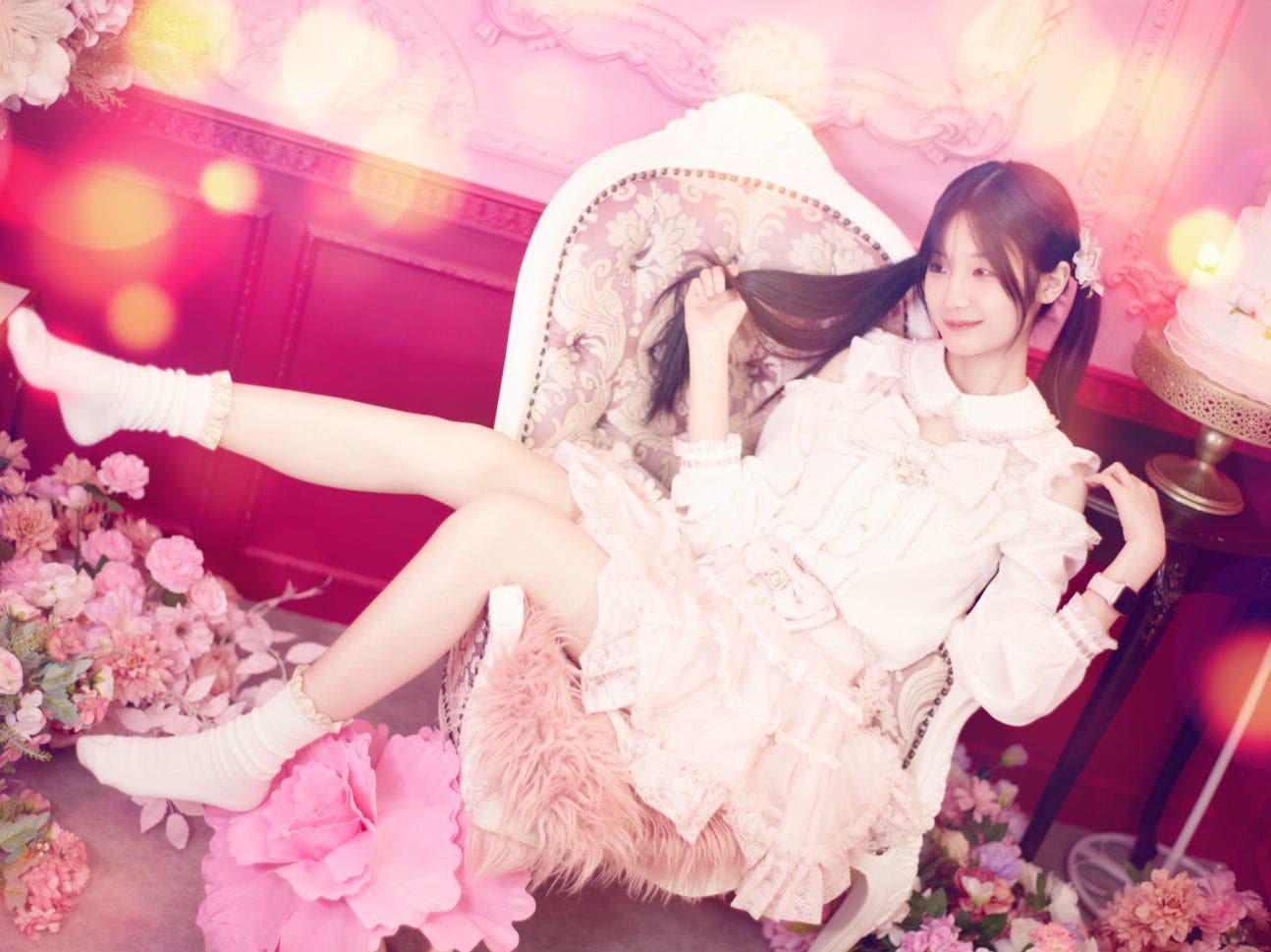 【浅草橋撮影スタジオ】王朝風姫系×オトナ可愛いピンク×エレガントの3ゾーンで撮影｜推しの生誕祭｜コスプレ｜ポートレートに最適の写真19