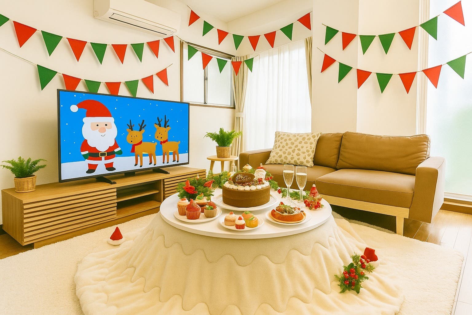 【冬限定】四条/烏丸駅3分🚃こたつで語ろう女子会ルーム🍊お買い物後にそのまま集合🎉ゲーム🎮映画📺️💕デートに最適✨️の写真2