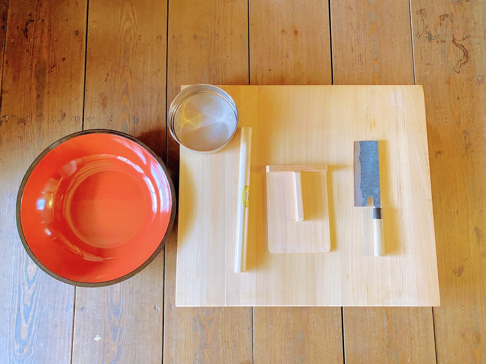 手打ちうどん・そば作り道具一式(レシピ付き)の画像1