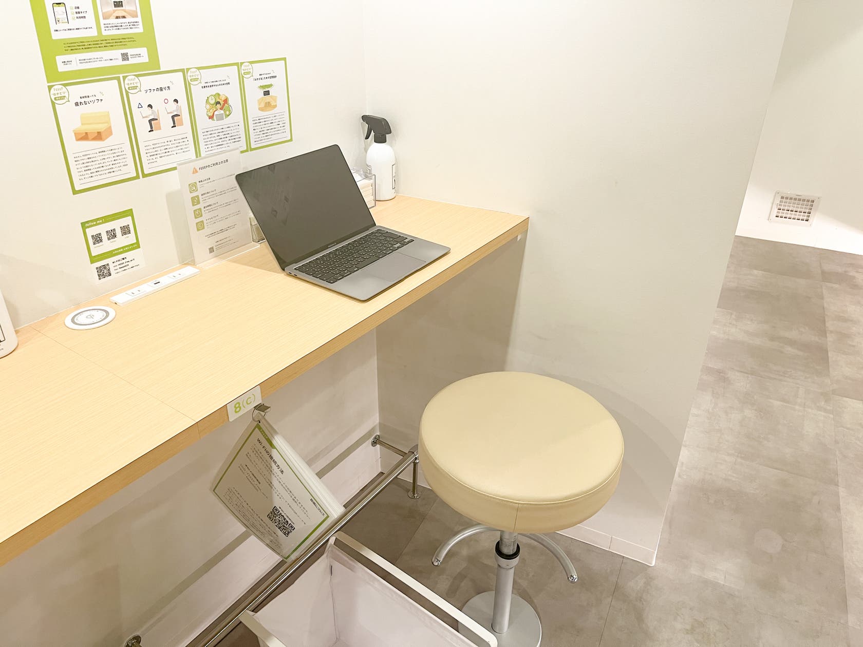 🌟1人のテレワークに🌟【武蔵小山駅徒歩1分｜コワーキングスペース｜14C】カウンター/無料Wi-Fi/電源の写真2