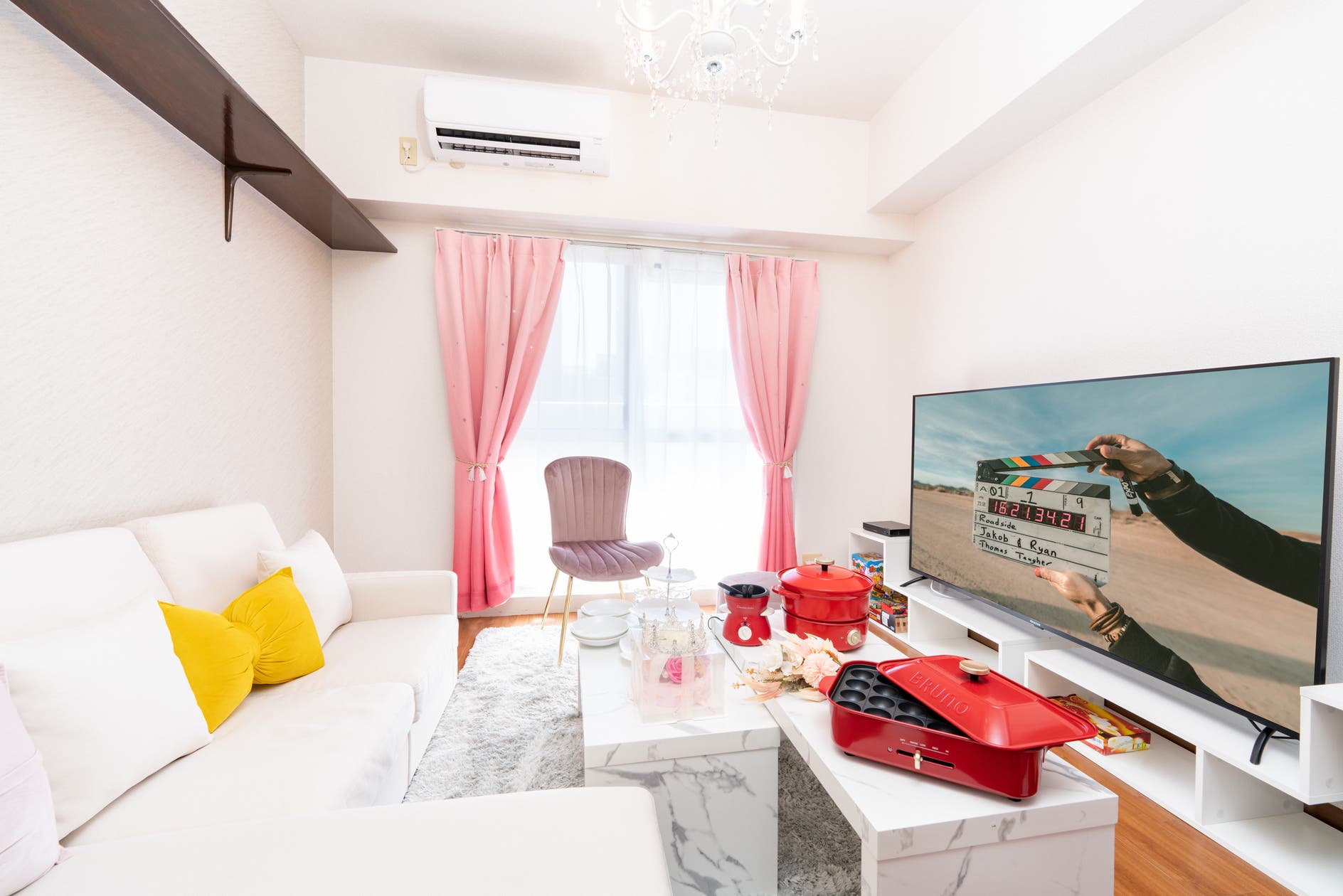 【名古屋駅5分】女子会💎ホームパーティー🍽飲食OK／夜間利用🌃！65インチTV完備の写真3