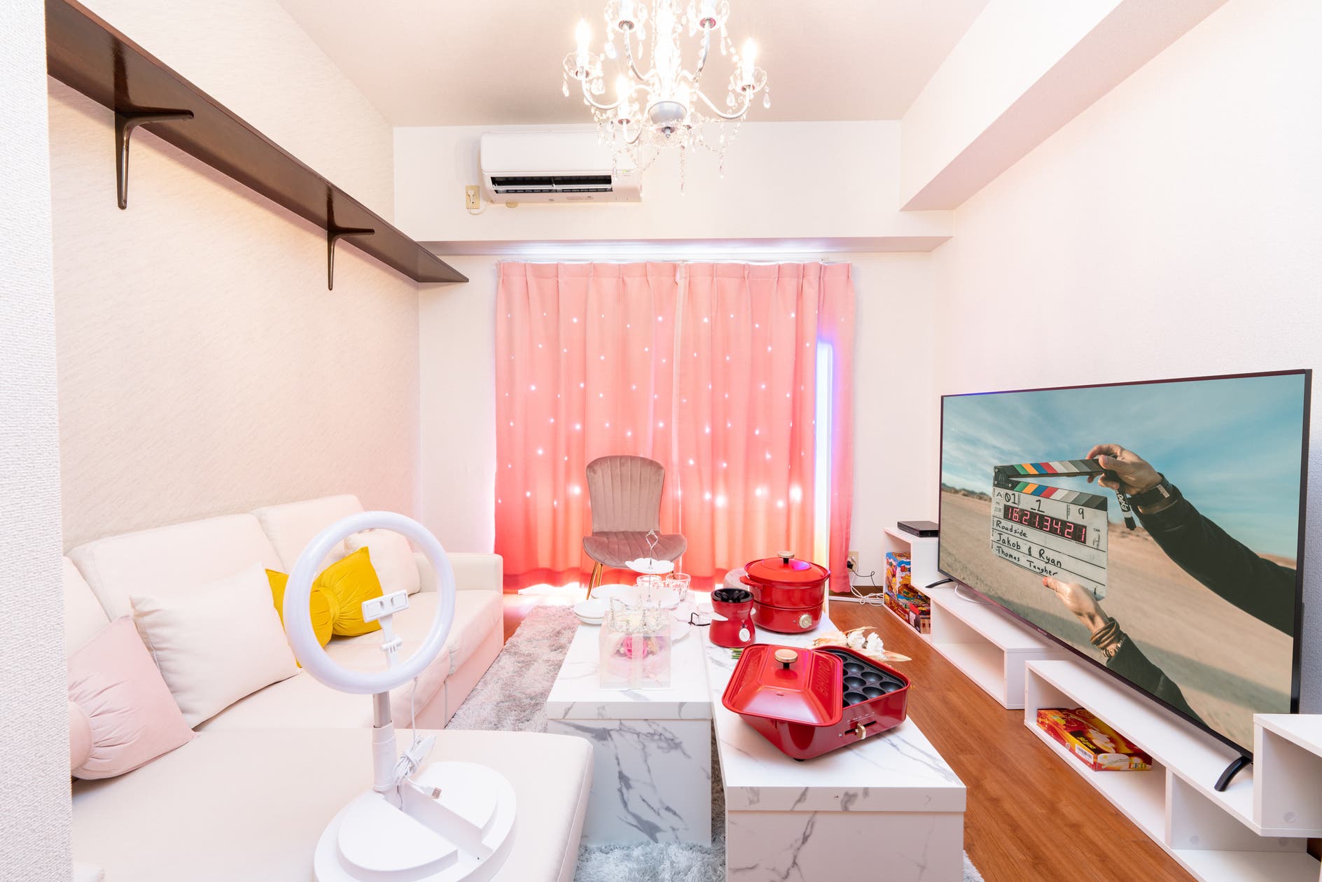 【名古屋駅5分】女子会💎ホームパーティー🍽飲食OK／夜間利用🌃！65インチTV完備の写真5