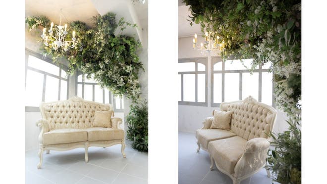 【OPEN記念価格】ウェディングドレス50着【無料で】着放題の花とクロスに囲まれたデザイナーズ撮影スタジオの写真12