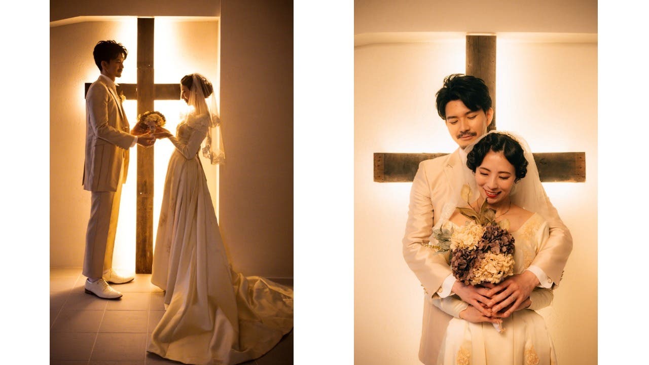 【OPEN記念割引価格】ウェディングドレス60着【無料で】着放題の花とクロスに囲まれたデザイナーズ撮影スタジオの写真7