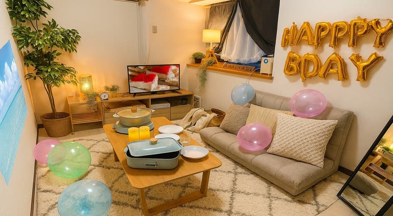 【koburi⑪】🉐ゴミ捨て無料🙆‍♀️24時間🈺ベストホスト賞受賞スペース🏆毎日清掃🧹大宮東口6分🚃パーティ🎊女子会🎂ネトフリ