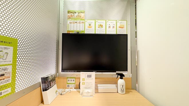 【上野駅徒歩1分|24時間営業|4Sブース】高速Wi-Fi/31.5型モニター/充電/web商談・面接・MTG・テレワーク等の写真3