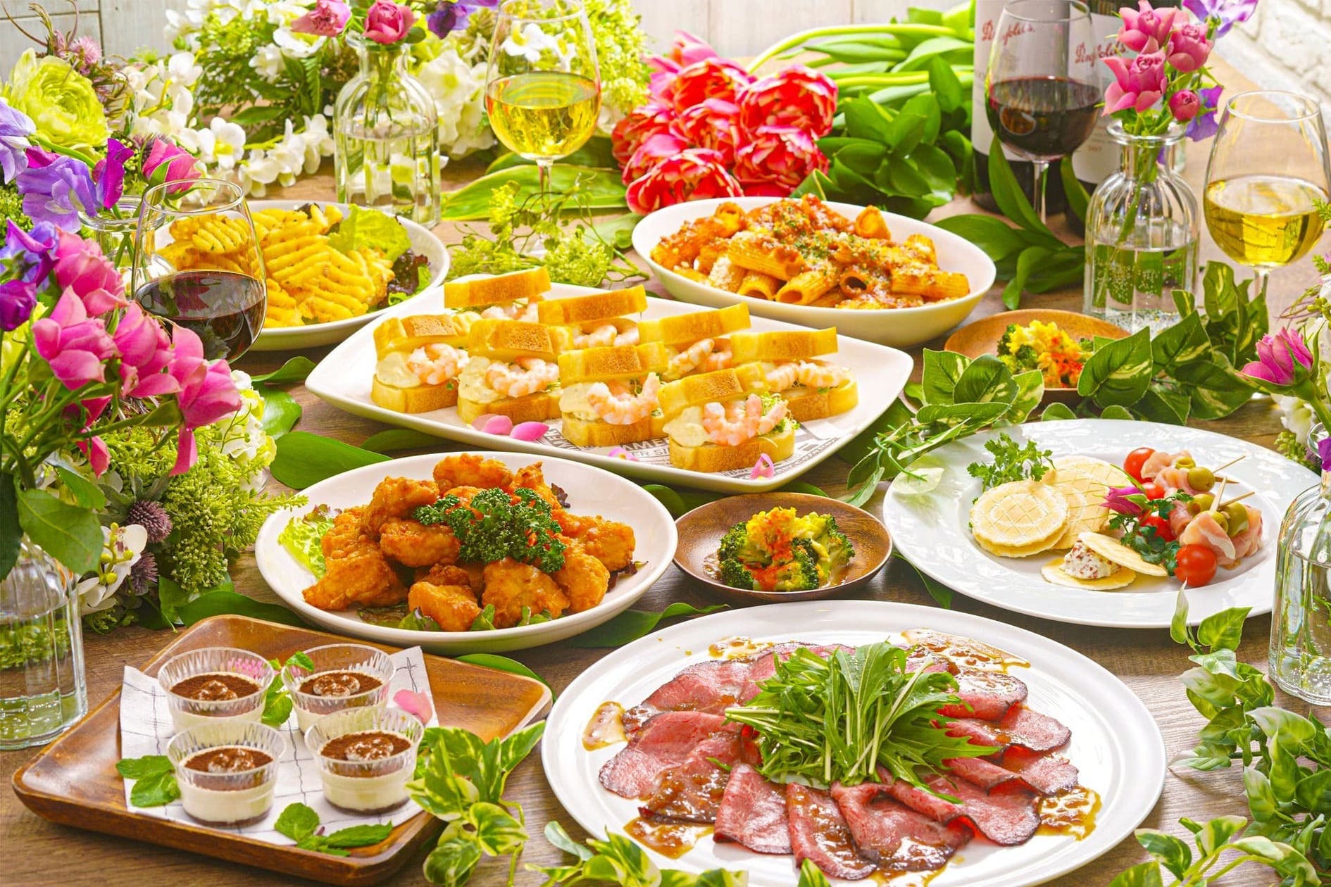 【スタンダードプラン9品】2時間飲み放題付の画像1