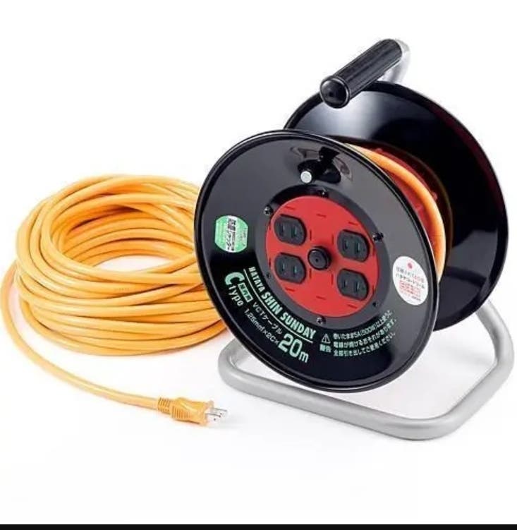 20ｍ電源　延長コード（ドラム）の画像1