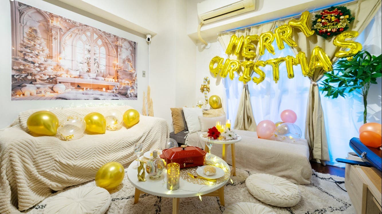 栄駅5分🚶‍♀️白を基調とした清潔感ある北欧空間✨☕クリスマス🎄女子会💖推し活🎀誕生日🎂撮影OK📸ゴミ捨て◎🚮の写真3