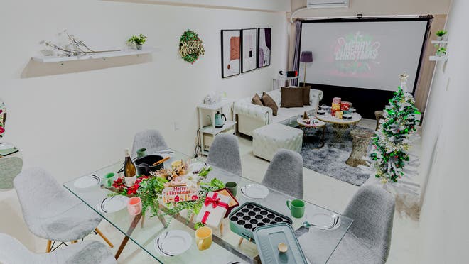 ◎心斎橋徒歩5分✨アメ村三角公園目の前🍀24H最大15人🆗1Fコンビニ🎉クリスマスパーティーにぴったり🎄の写真4