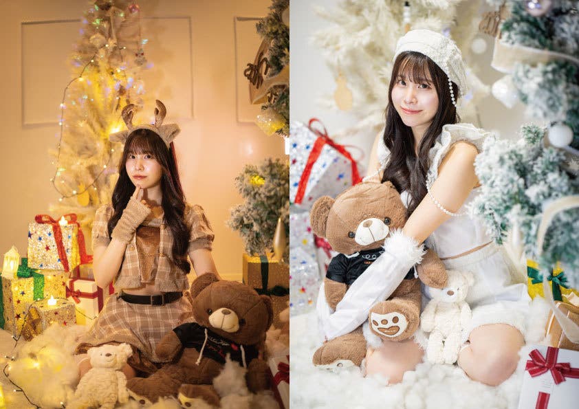 【クリスマスキャンペーン】クリスマスブース設置　自然光　白スタ ドライフラワー🎃ポートレート、コスプレ、女子会、パーティの写真3