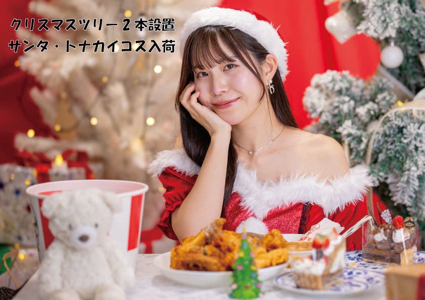 【クリスマスキャンペーン】クリスマスブース設置　自然光　白スタ ドライフラワー🎃ポートレート、コスプレ、女子会、パーティの写真2