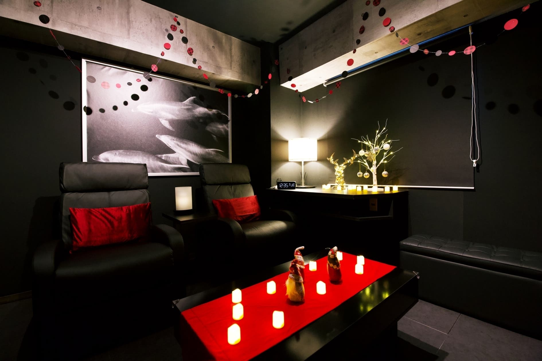 🎄クリスマス装飾中🎄🎬完全貸切の個室シアター🎬大人気ゲーム機🍿|おうちデート｜おうち映画館｜24時間営業_489の写真1