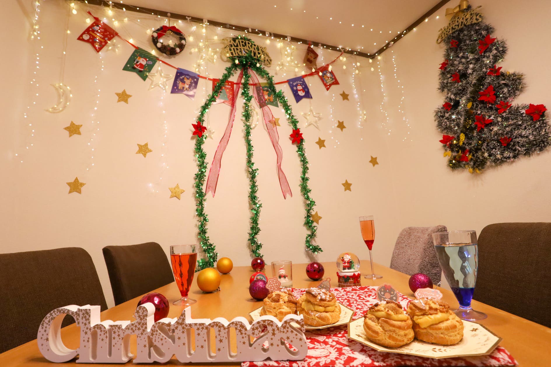 🌟【金山駅徒歩3分】クリスマス仕様のお部屋貸切✨声で点灯！誕生日・女子会・推し活・撮影に💖キッチン&夜景もの写真2