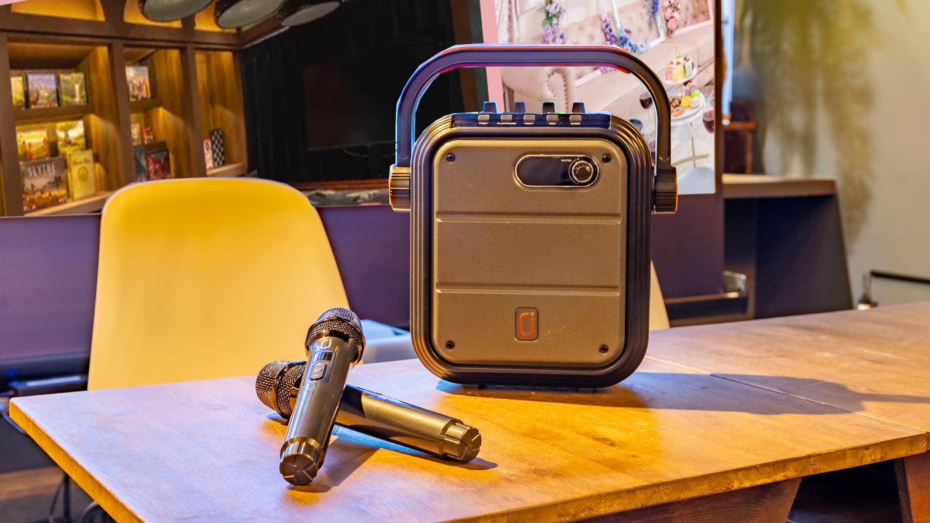 JYX ワイヤレスマイク スピーカーセット(マイク2本）の画像1