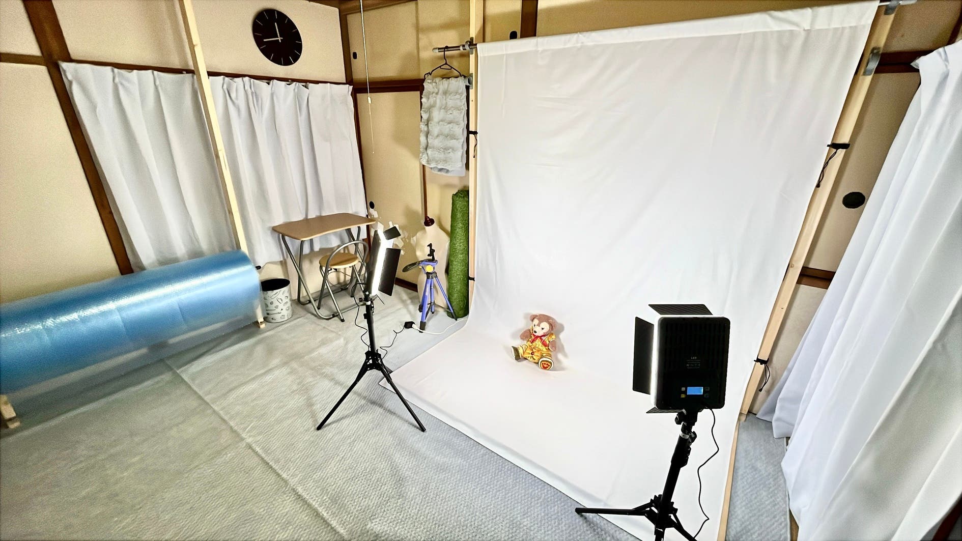 【物撮りに強いスタジオ】撮影設備・便利な小物常設|夜でも雨の日でも安定した撮影が可能|大型商品も可|梱包利用も◎の写真1