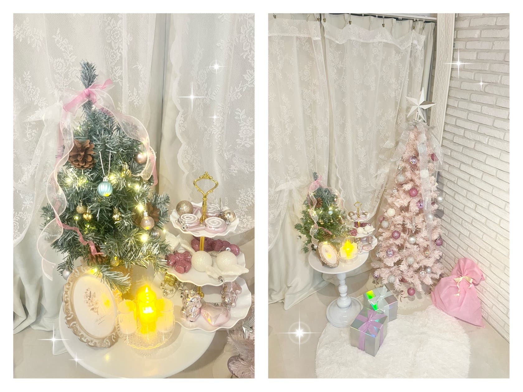 【クリスマスモード🎅2ショット分追加✨】最寄駅からの徒歩２分💘白レンガの壁｜白家具｜姫家具｜生誕祭・誕生会｜コスプレ｜女子会の写真3