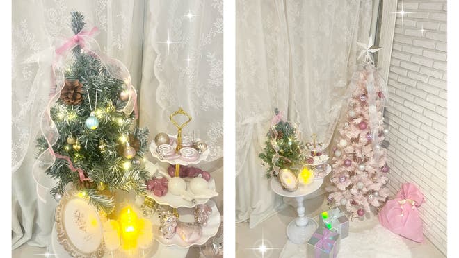 【クリスマスモード🎅2ショット分追加✨】最寄駅からの徒歩2分💘白レンガの壁|白家具|姫家具|生誕祭・誕生会|コスプレ|女子会の写真3