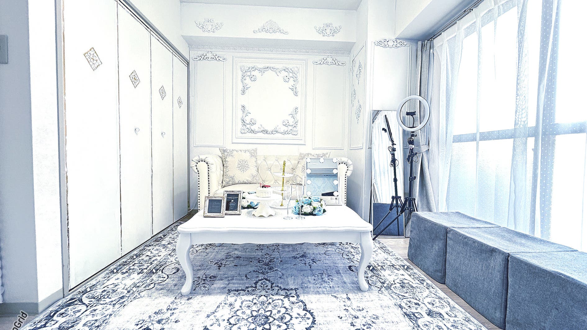 NEW！オープンセール【船橋初！推し活もできる白とライトブルーの撮影スタジオ＆パーティースペース】の写真1