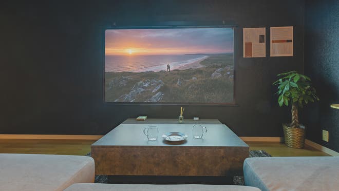 スペモ🎥駅徒歩3分🚶♀️まったりデート❣️プロジェクター🎞️プライベート空間で映画鑑賞💕👀805_CINEMA天王寺の写真5