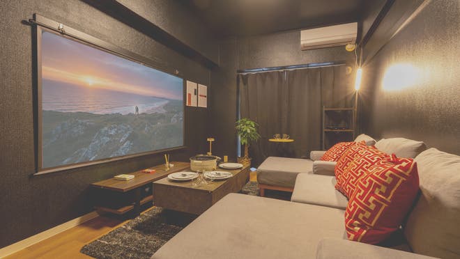 スペモ🎥駅徒歩3分🚶♀️まったりデート❣️プロジェクター🎞️プライベート空間で映画鑑賞💕👀805_CINEMA天王寺の写真9