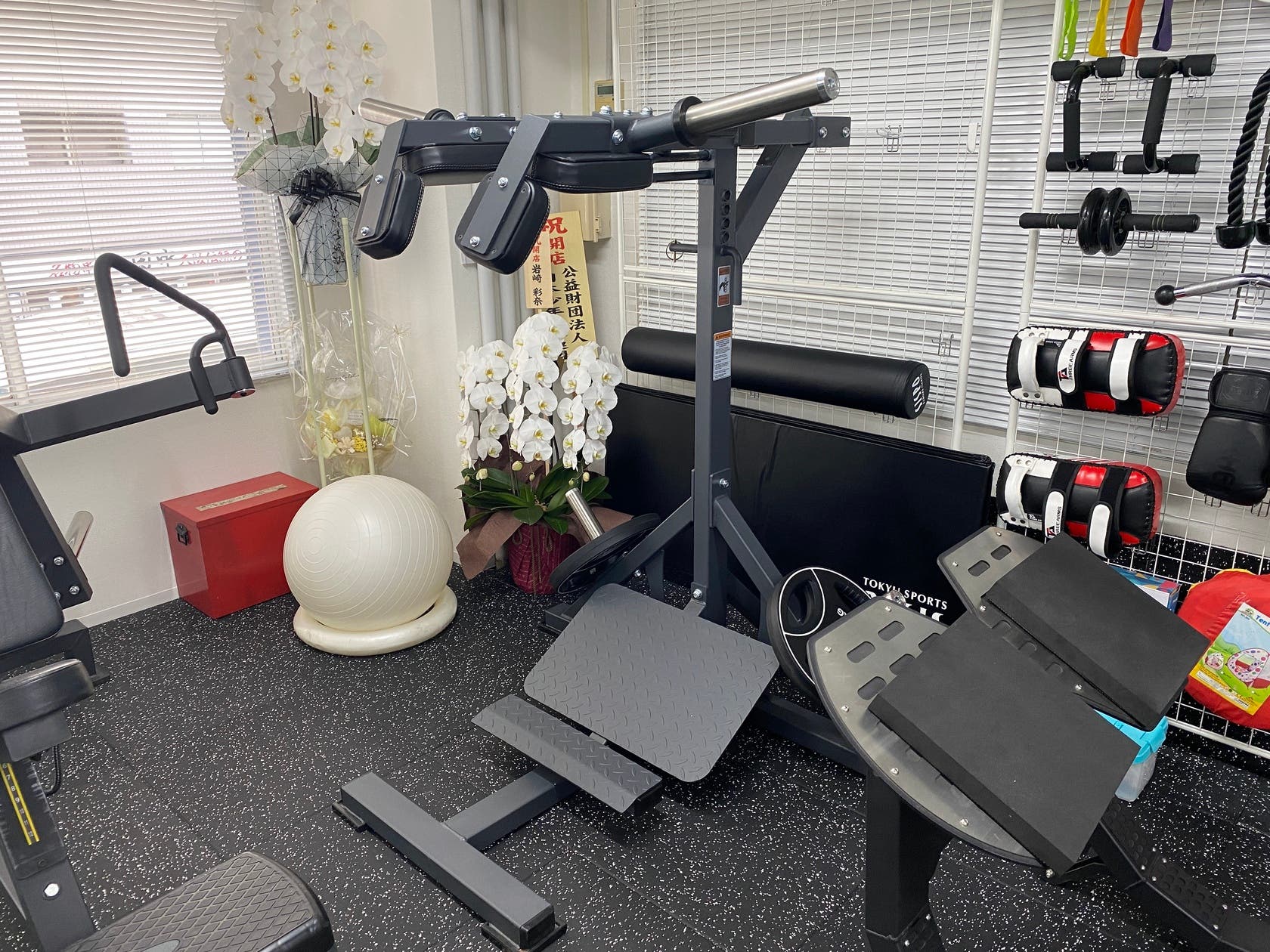 【八丁堀駅徒歩2分】大判ミラー６面設置・42㎡の広々個室ジムの写真3