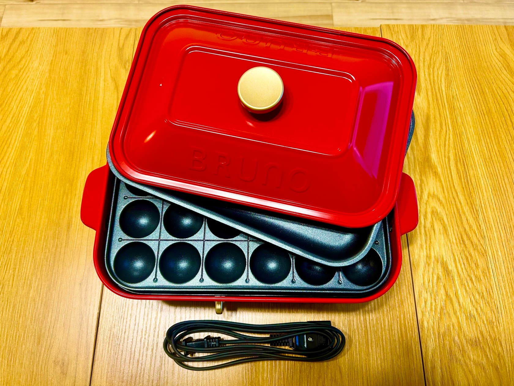 ③多機能ホットプレート：プレート2種（平面・たこ焼き）の画像1