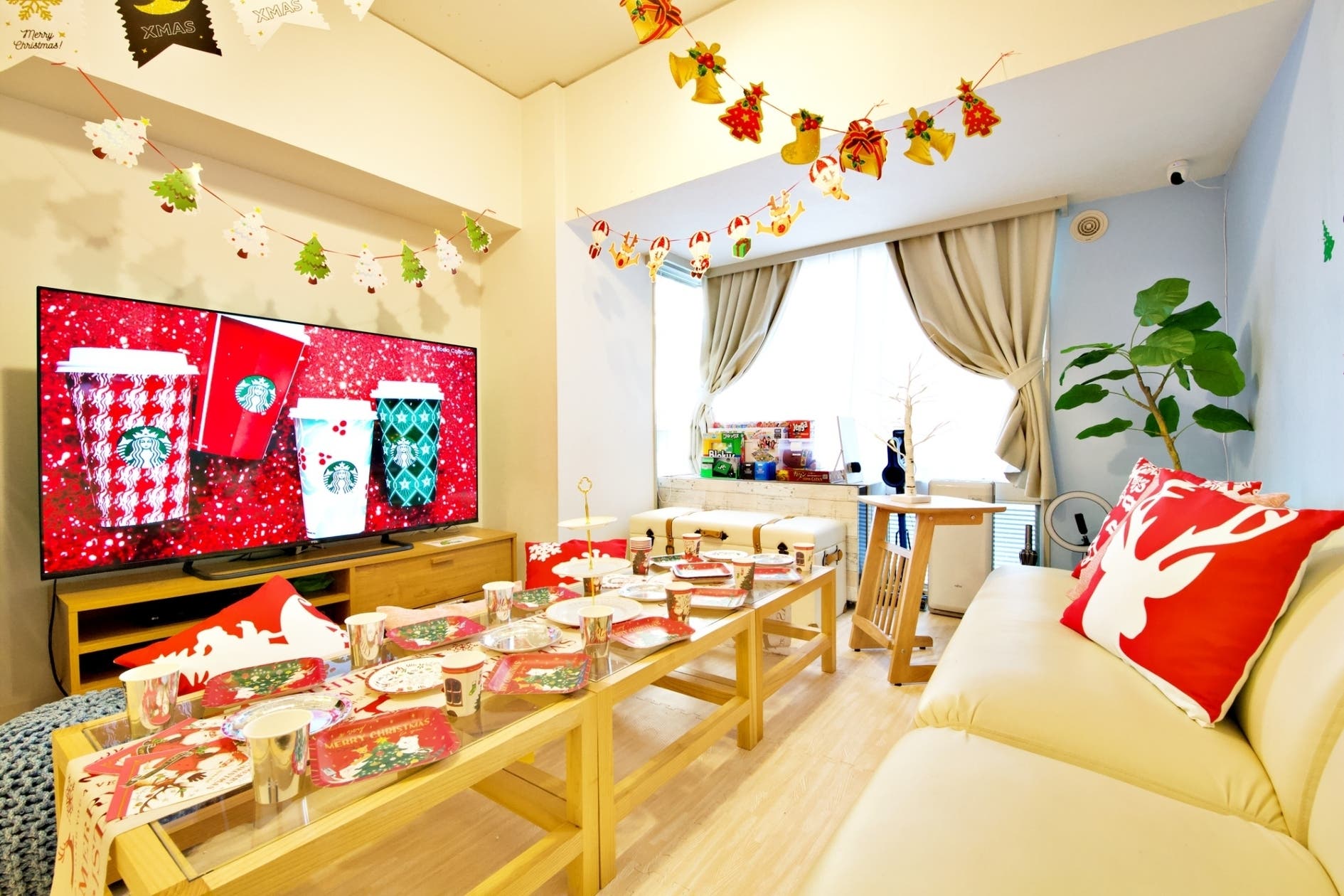 クリスマス装飾🎄渋谷4分🐝女子会🌷推し会👑おうちデート🌷スポーツ観戦⚾🍿65㌅TV📺誕生日会🍰_374の写真1