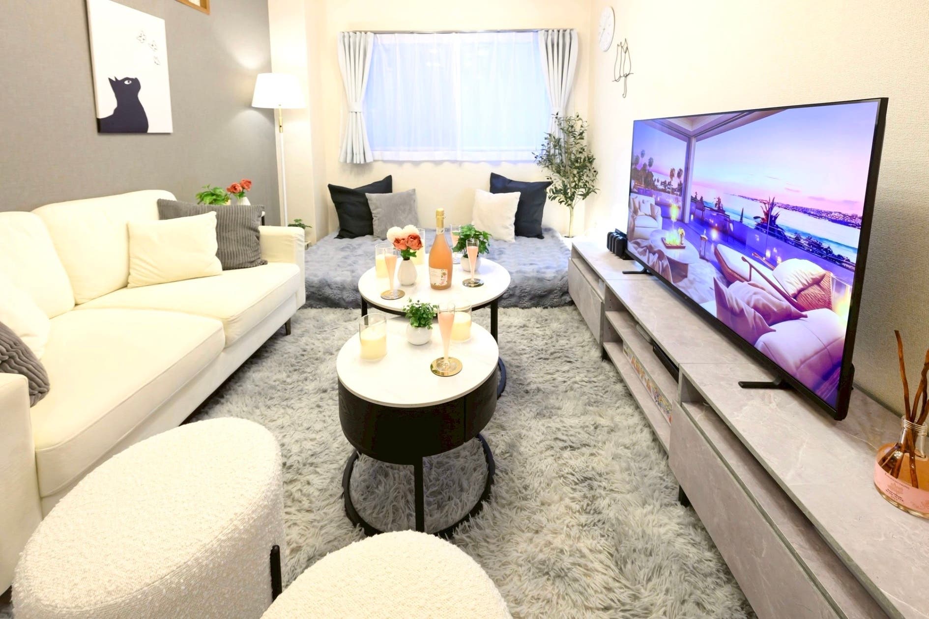 今年12月OPEN🤍烏丸御池すぐ🎀✨北欧モダン💖ふわふわマットレス💕女子会/おうちデート💕ゲーム関係充実&無料🎮✨の写真5