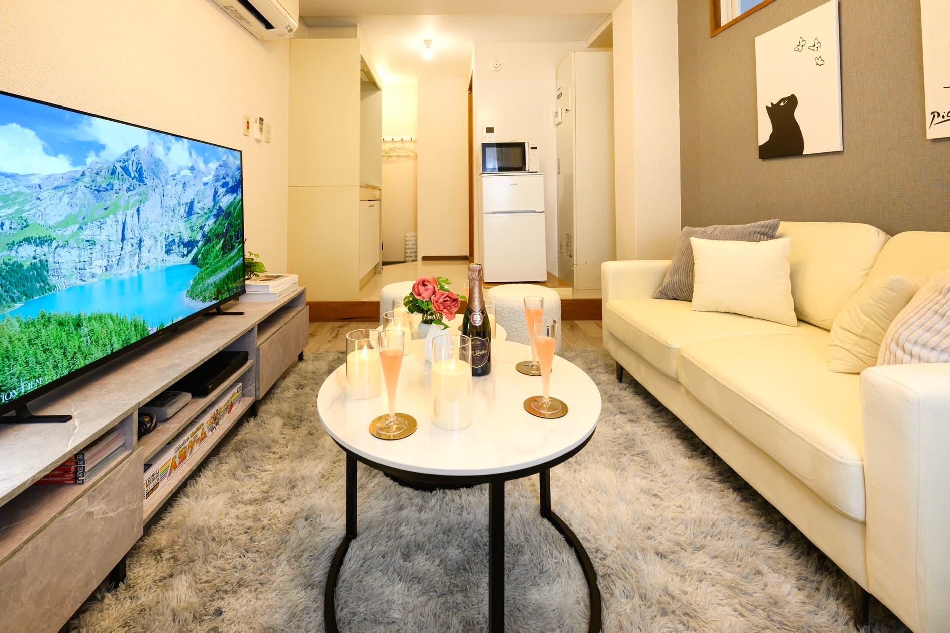 今年12月OPEN🤍烏丸御池すぐ🎀✨北欧モダン💖ふわふわマットレス💕女子会/おうちデート💕ゲーム関係充実&無料🎮✨の写真3