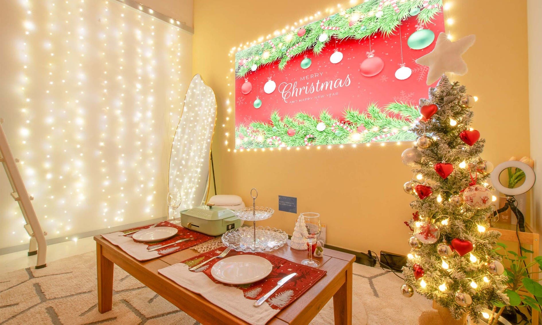 🎄クリスマスパーティ🔔🏠Mare西荻窪202🎥映画鑑賞会🌟4K１００㌅プロジェクター🎬｜推し活｜女子会｜の写真4