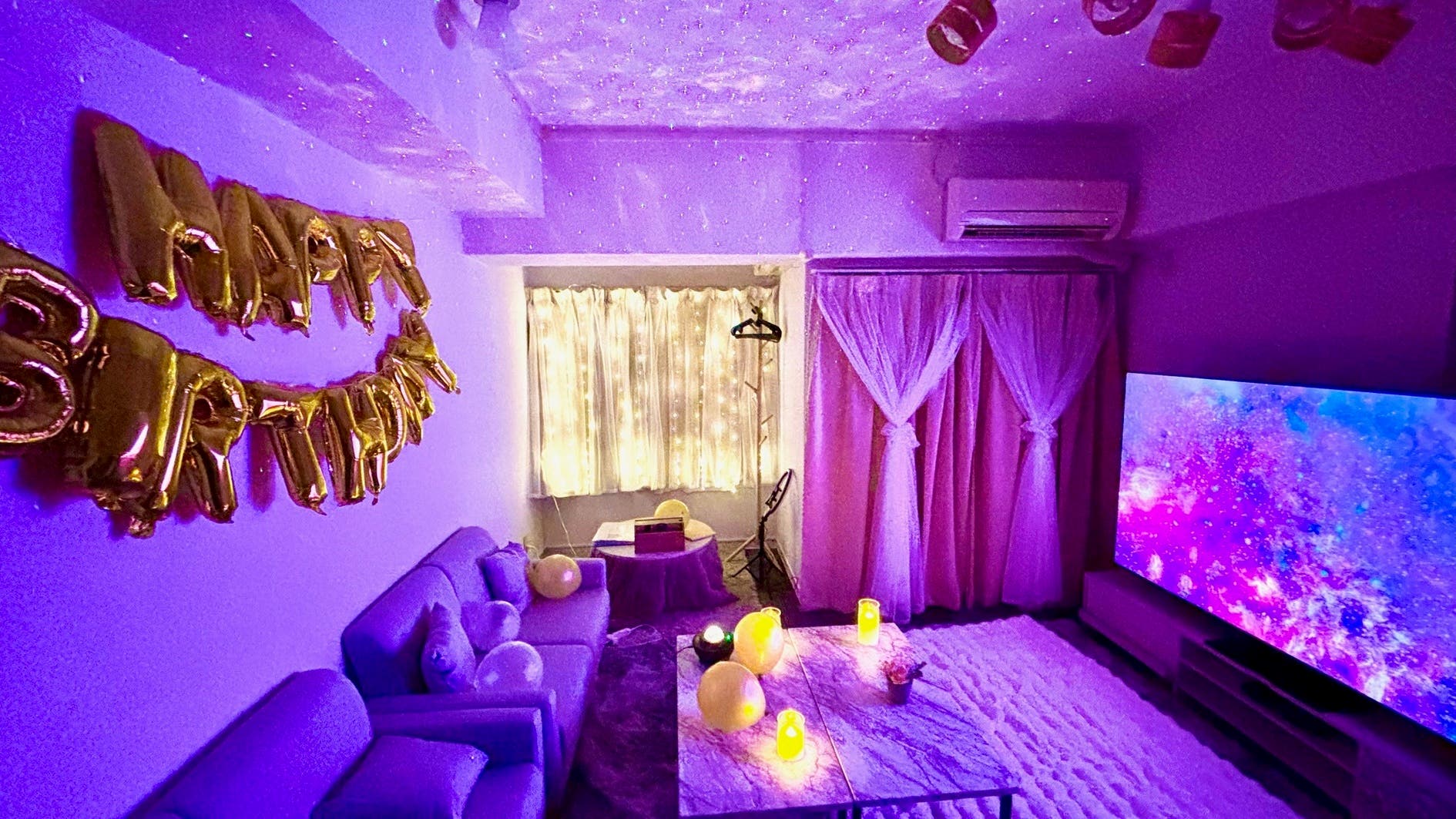 新大阪駅すぐ／24時間利用可／室内防犯カメラ無し／75インチドデカTV📺ドルビー音質♬　映画🎞️押し活💛の写真5