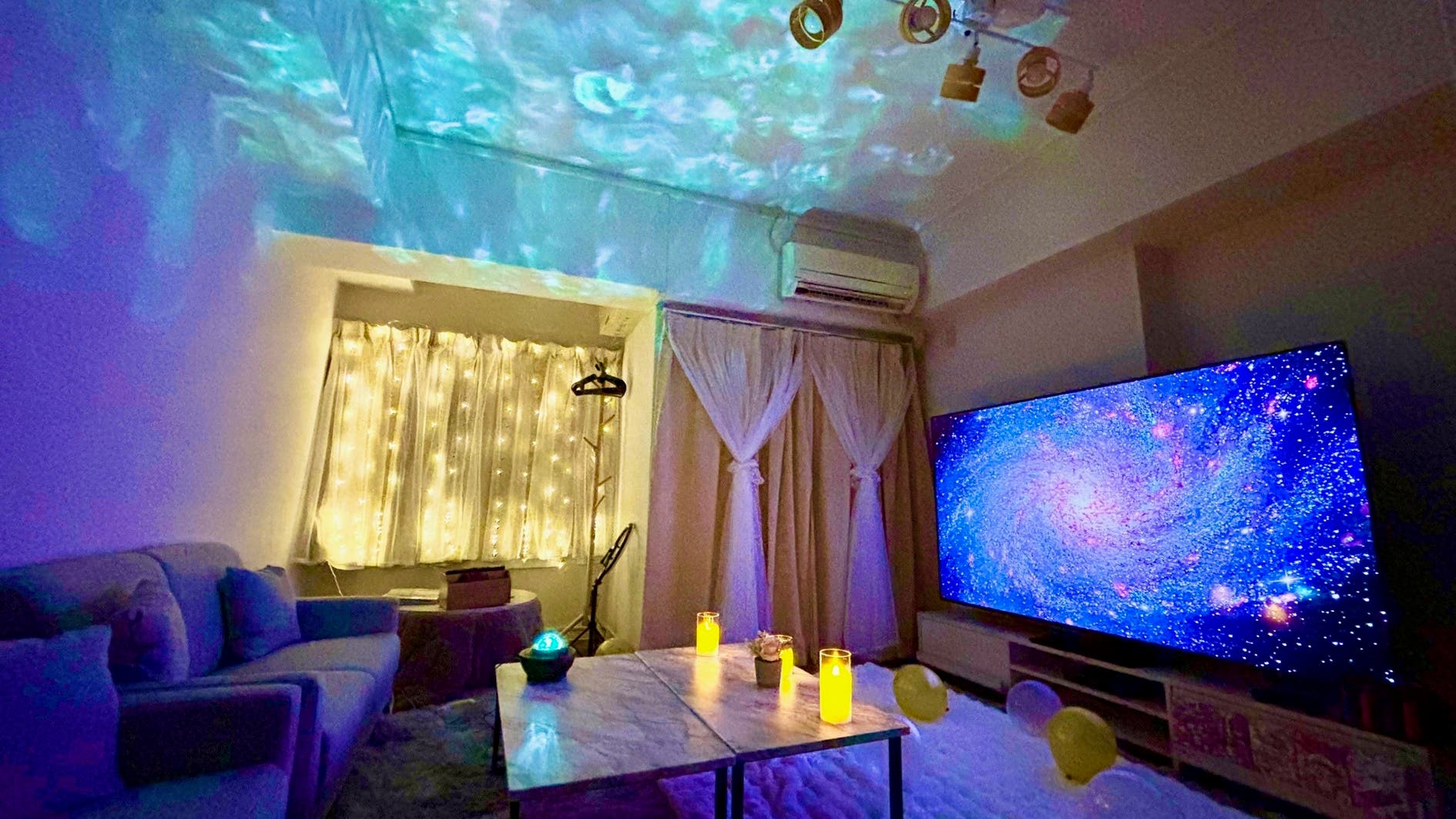 新大阪駅すぐ／24時間利用可／室内防犯カメラ無し／75インチドデカTV📺ドルビー音質♬　映画🎞️押し活💛の写真16