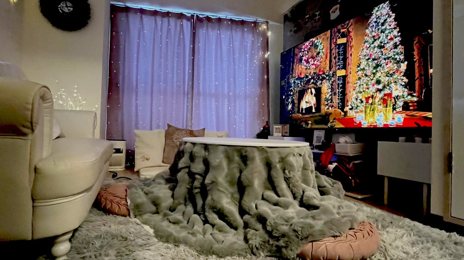 【冬季限定】こたつ×クリスマス装飾でほっこりパーティー🎂名古屋駅7分🚶‍♀️最大6名🙆‍♀️75㌅大型TVの写真8