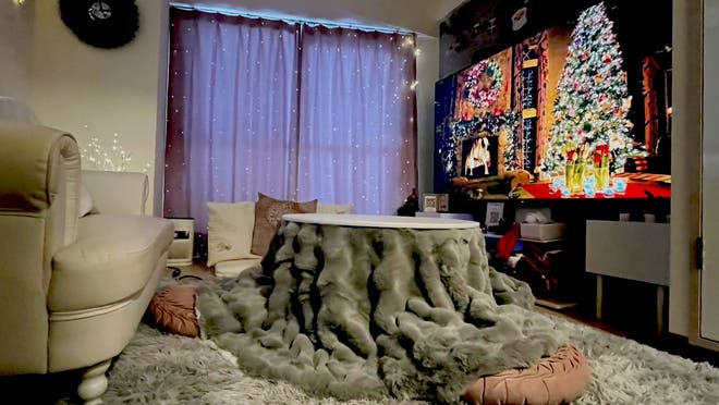 【冬季限定】こたつ×クリスマス装飾でほっこりパーティー🎂名古屋駅7分🚶♀️最大6名🙆♀️75㌅大型TVの写真8