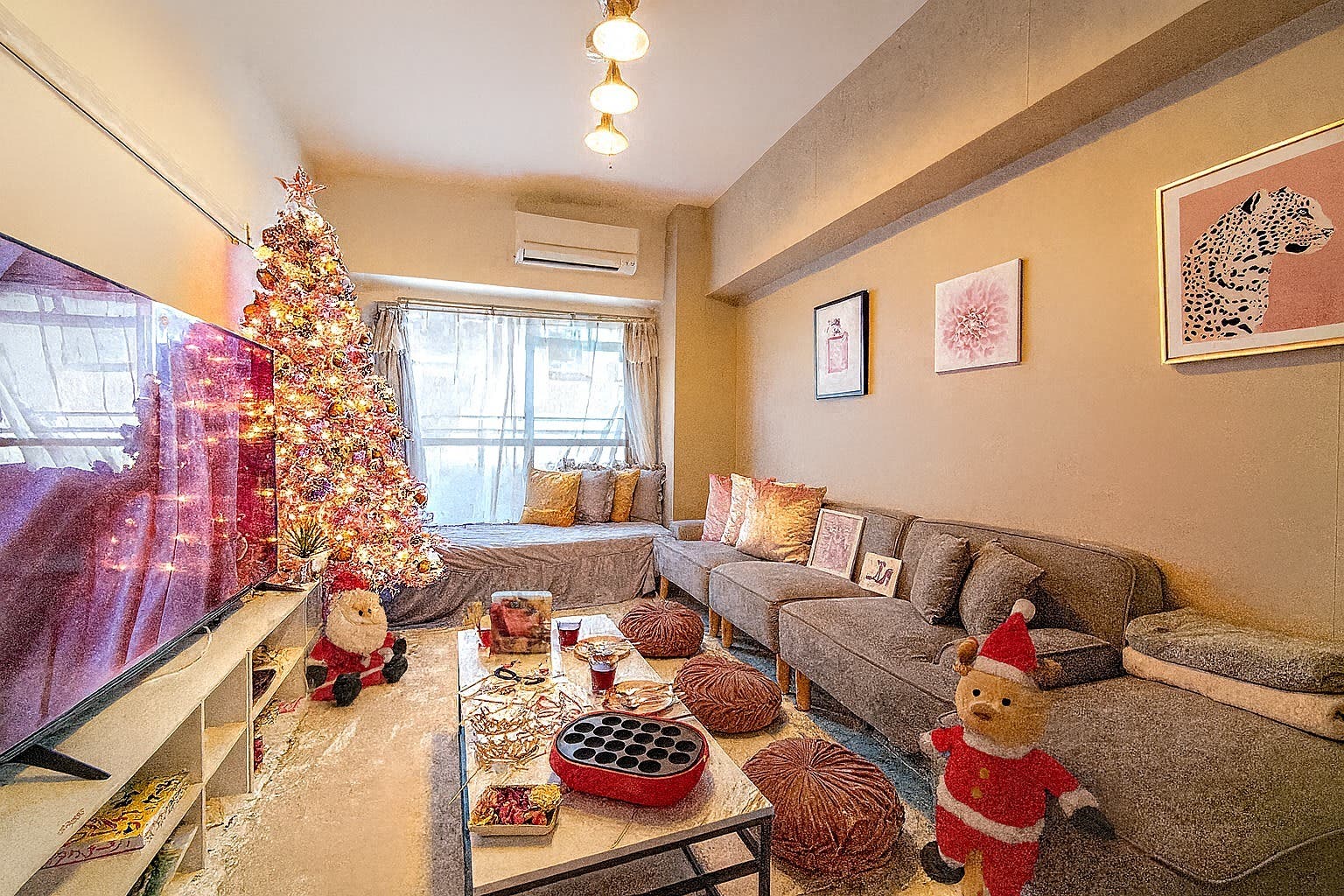 【🎀ドールズ四条河原町】電飾ありのピンクツリー🎄🩷駅近✨14人♡24時間⏰高機能プロジェクター＆スクリーン🆕の写真2