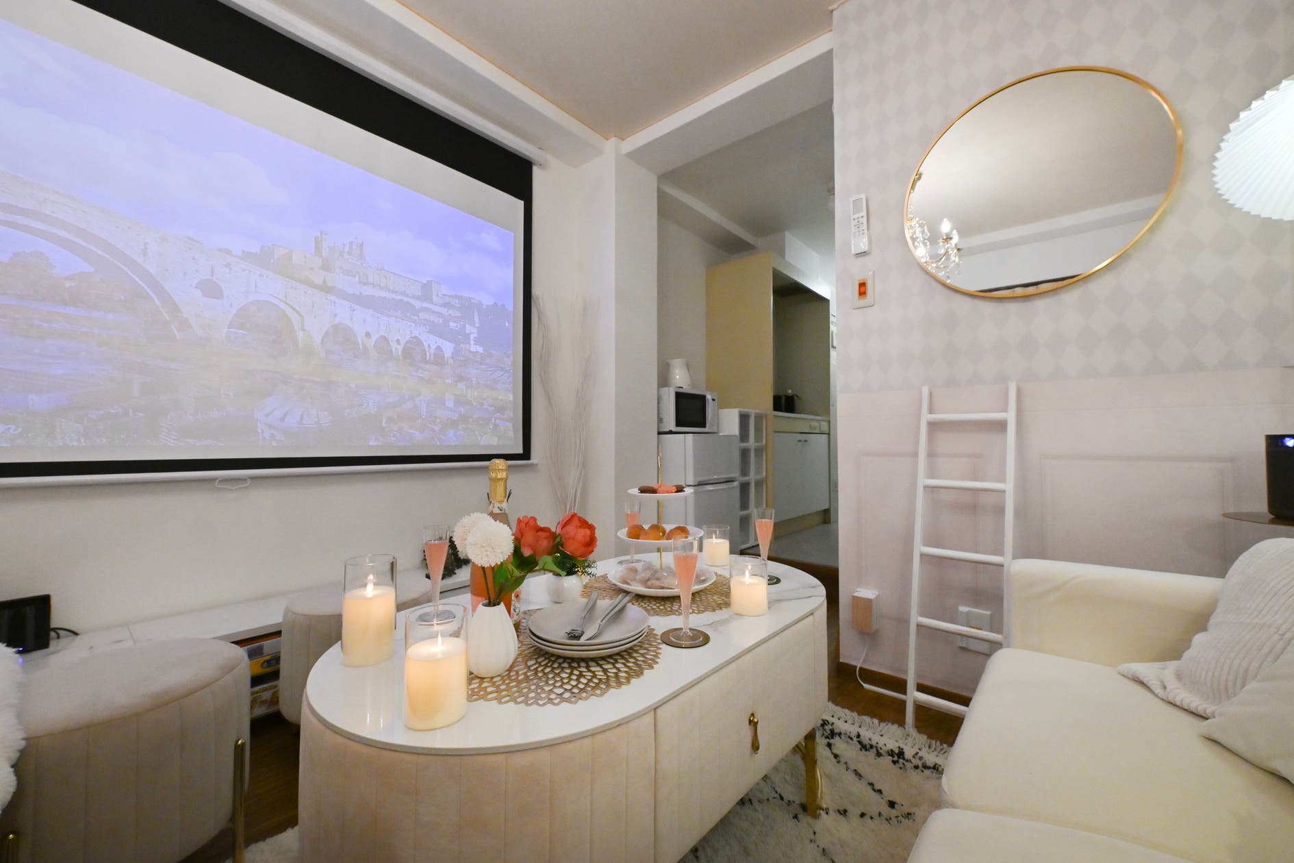 ✨大人かわいい世界観🤍推しに浸れる特別な時間💕大迫力100㌅鑑賞会🎬💓Switch＆ボドゲ会🎮マットレス💓未成年OKの写真14