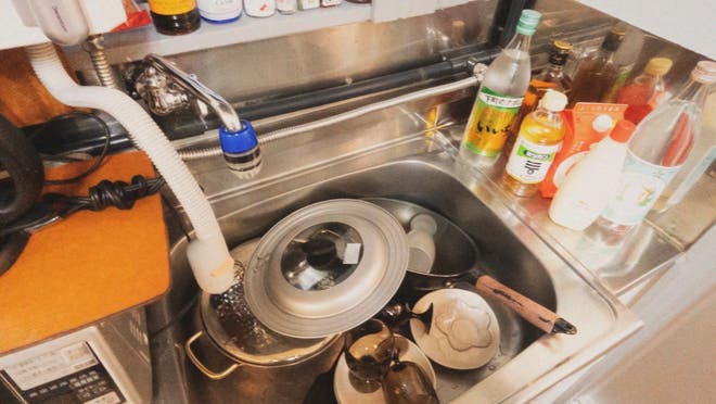 NEW|6畳ひとり暮らし|日常|生活|都会|一人暮らし|上京|アパート|ライフスタイル|自然光|ベランダ|キッチン蒲田駅徒歩5分の写真5