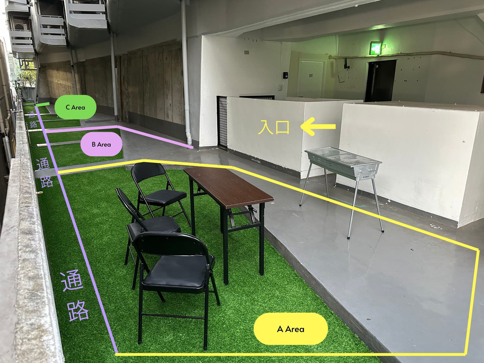 【完全貸切】(全)東新宿1分・屋根付きテラスBBQ「軍艦屋台」少人数～貸切までOKの写真1