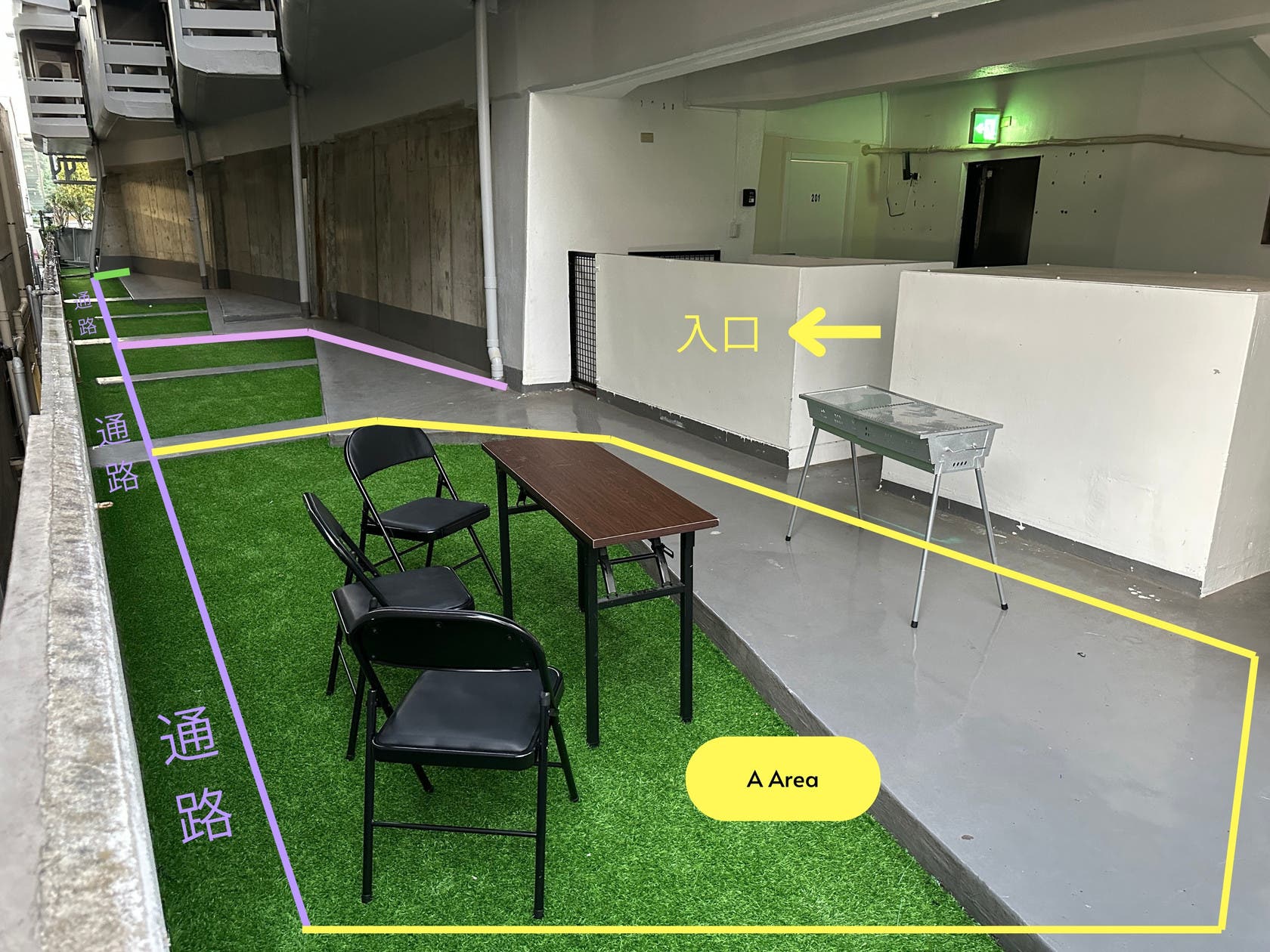 【完全貸切】(全)東新宿1分・屋根付きテラスBBQ「軍艦屋台」少人数～貸切までOKの写真2